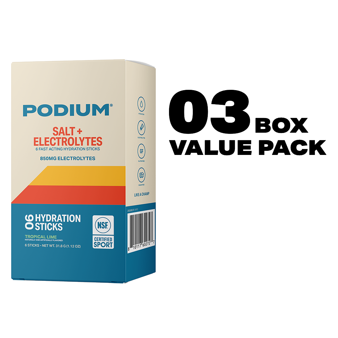3PK STICK PACK SALT+ | Tropical Lime - 18 STICK – PODIUM